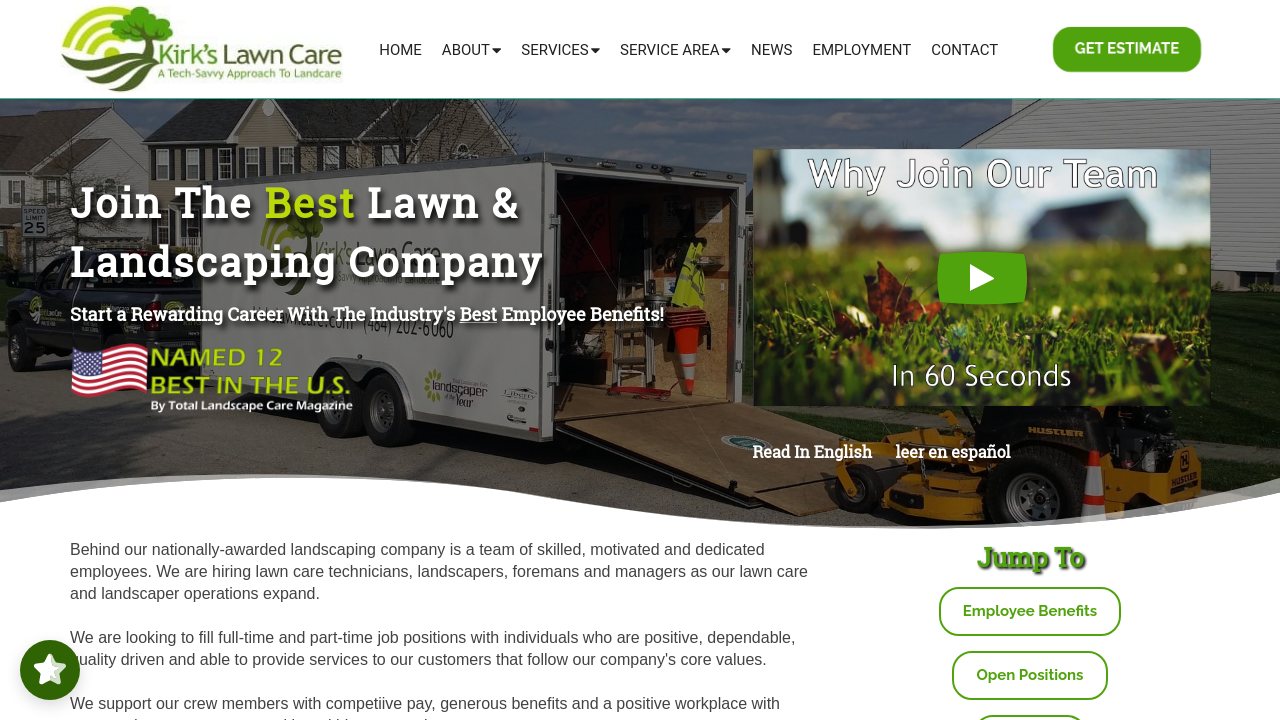 The Best Landscaper and Lawn Care Jobs - Kirk's Lawn Care
