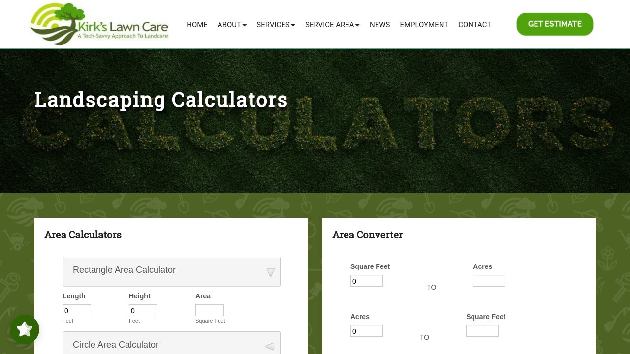 Useful Landscaping Calculators