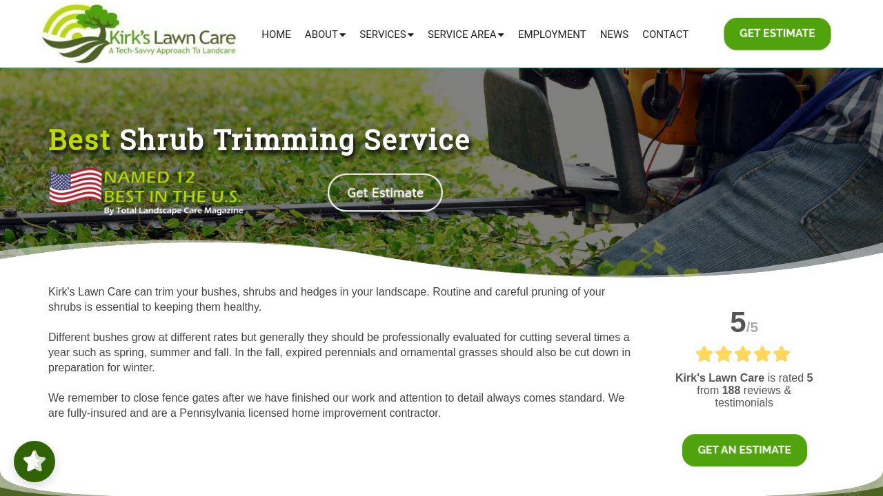 The Best Shrub Trimming Service